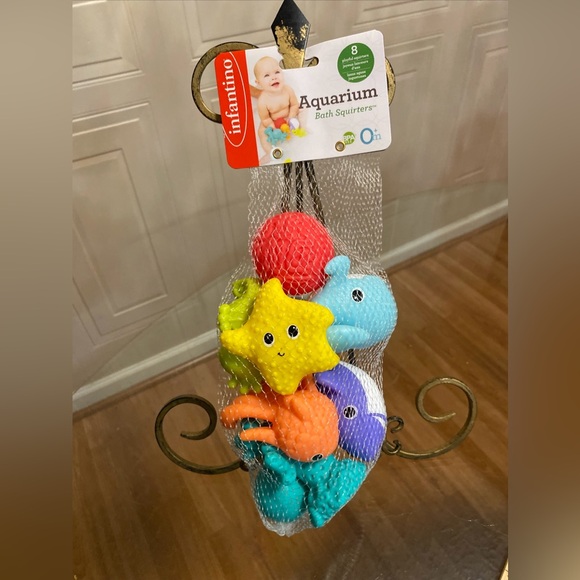 Infantino | Toys | Infantino Aquarium Bath Squirters 8 Pc Fish Sea Life ...
